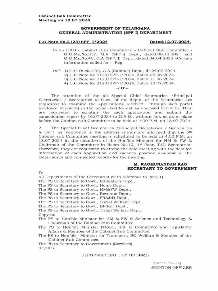 U.O.Note No. 2123 DT 12.07.2024-2 | PDF