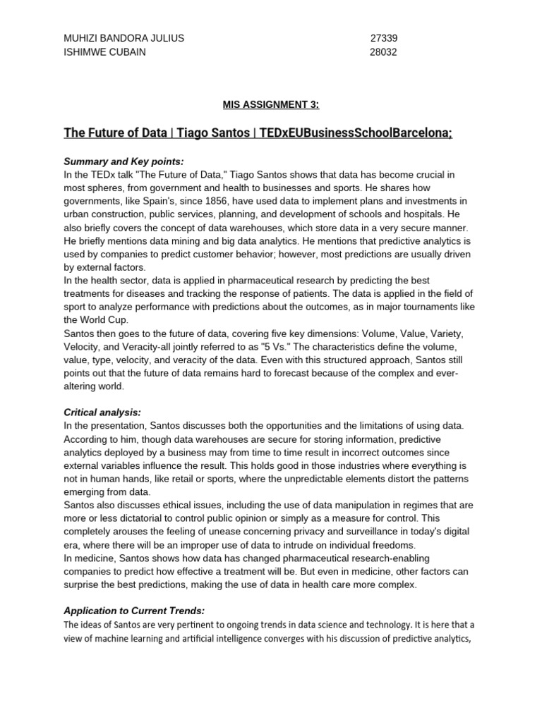MIS_ASSIGNMENT_3 | PDF | Analytics | Data