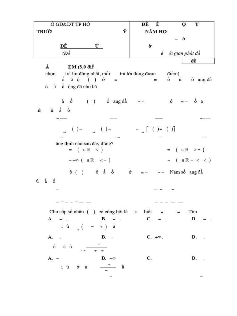 De Kiemtra Cuoi Hk1-Toan-K11-Made 002 | PDF