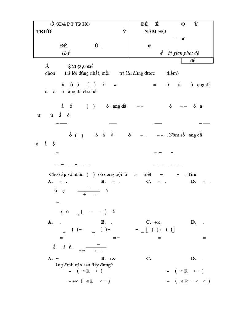 De Kiemtra Cuoi Hk1-Toan-K11-Made 003 | PDF