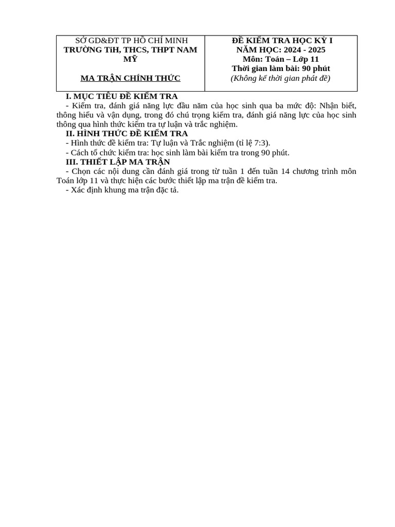 De Kiemtra Giua Hki-Toan-K11-File G P | PDF