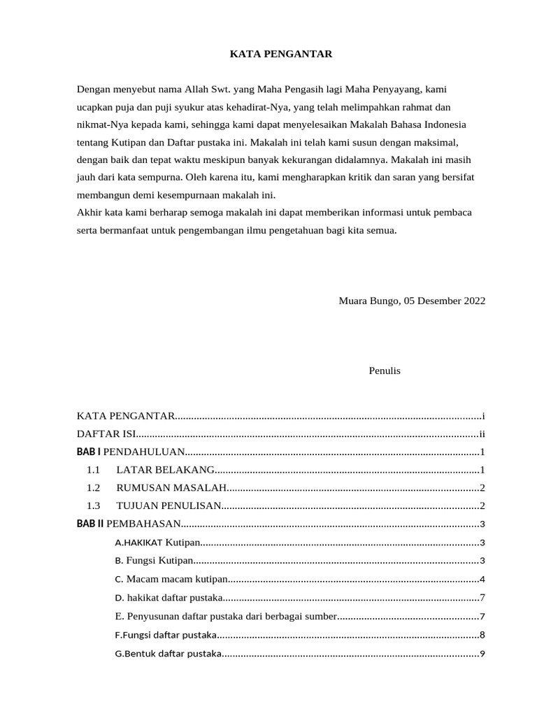 Panduan Kutipan & Daftar Pustaka | PDF