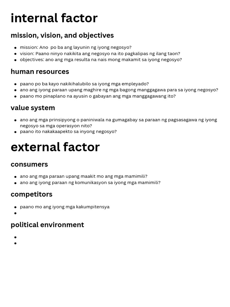 Internal Factor | PDF