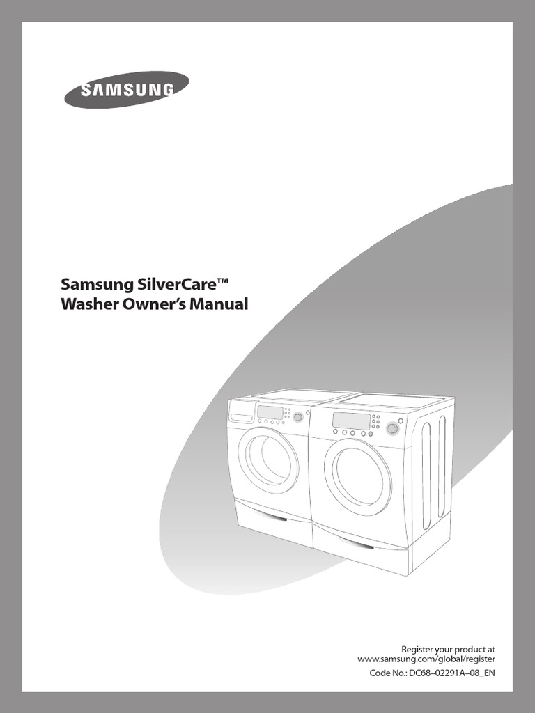 Samsung Front Load Washer With VRT User Manual | PDF | Washing Machine ...
