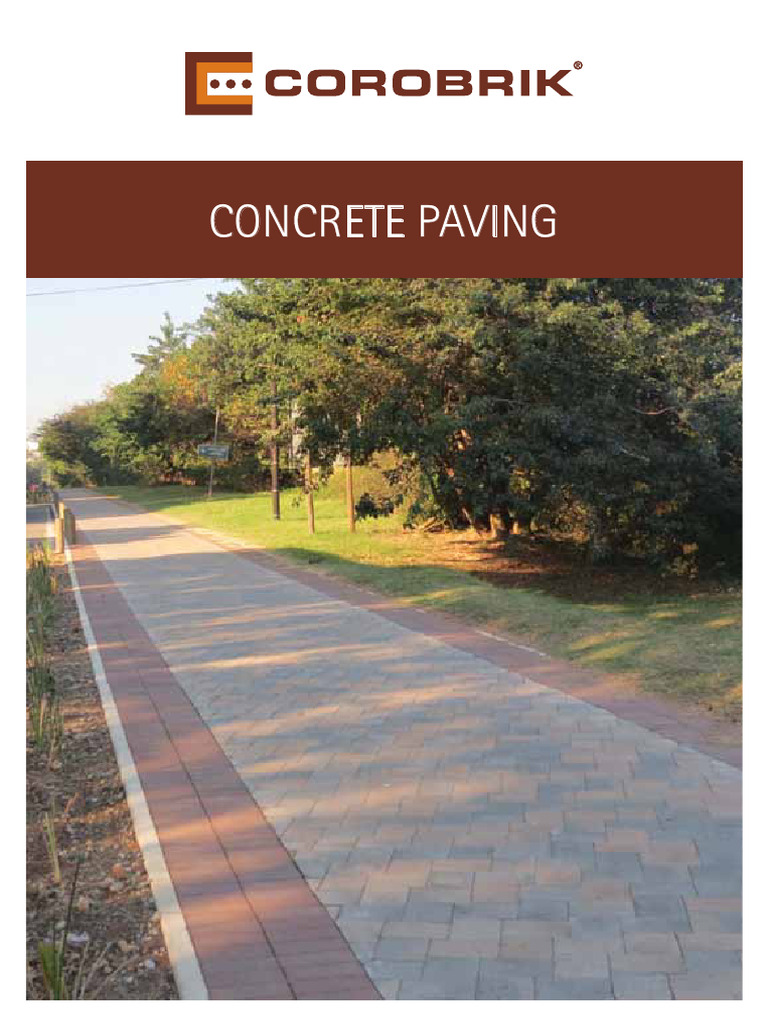 Corobrik Concrete Paving Brochure | PDF | Composite Material ...