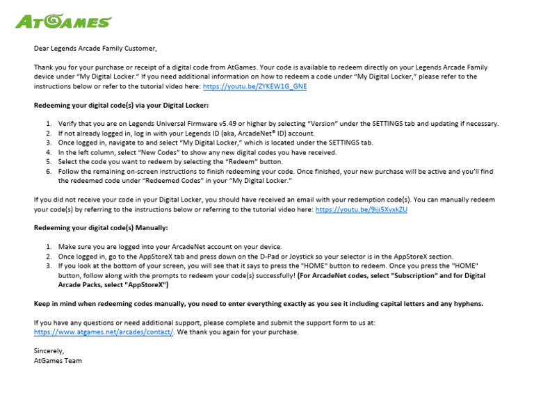 How to Redeem Codes on Legends Arcade | PDF