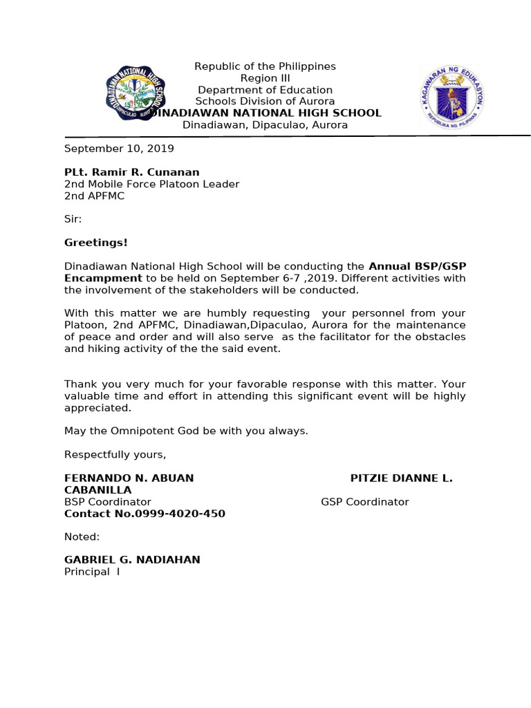 Letter To Police | PDF