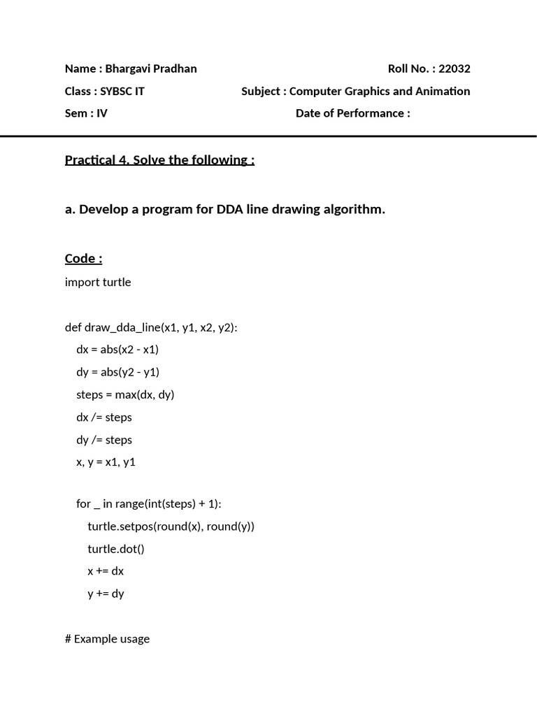 Practical 4 | PDF