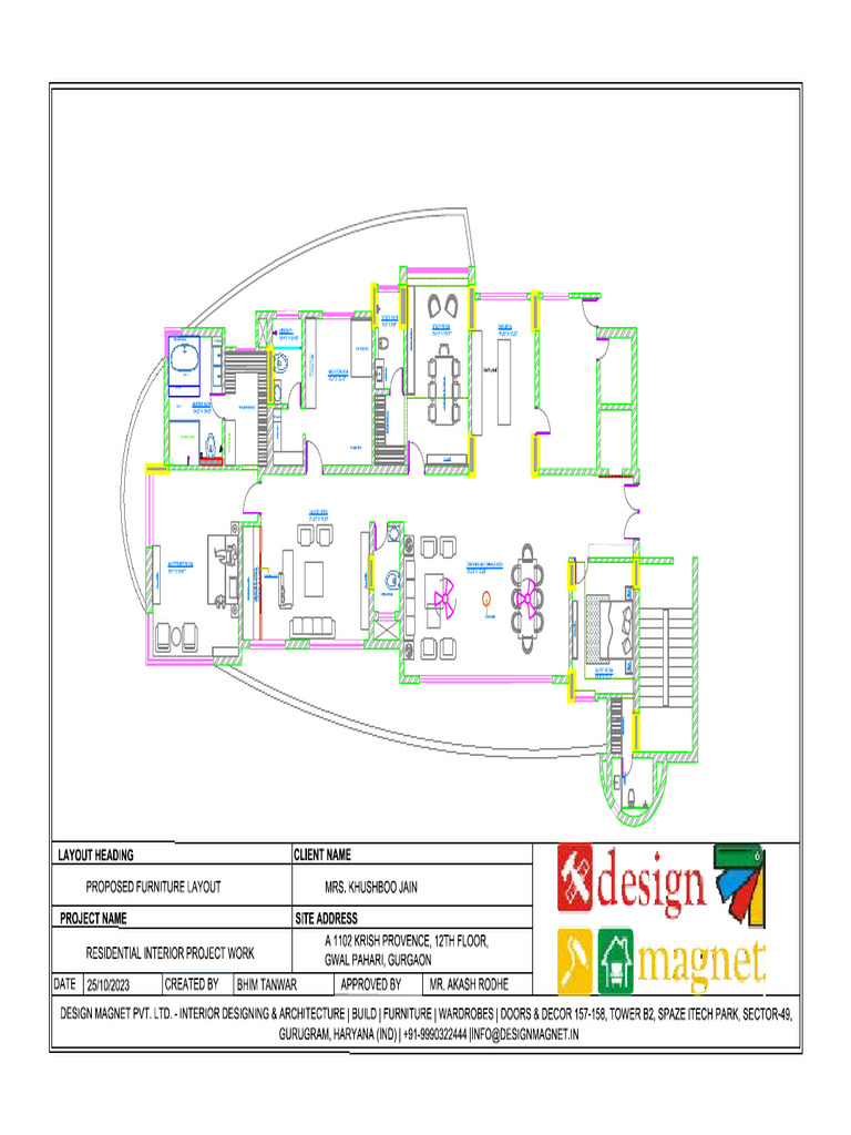 Krish Provence Furniture Layout-Model | PDF | Bedroom | Architectural Design