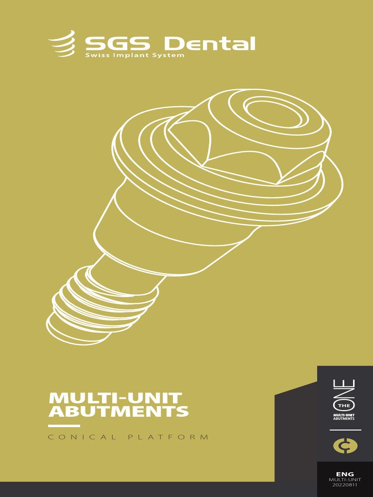 SGS Multi Unit Abutment MUA | PDF | Dentistry Branches