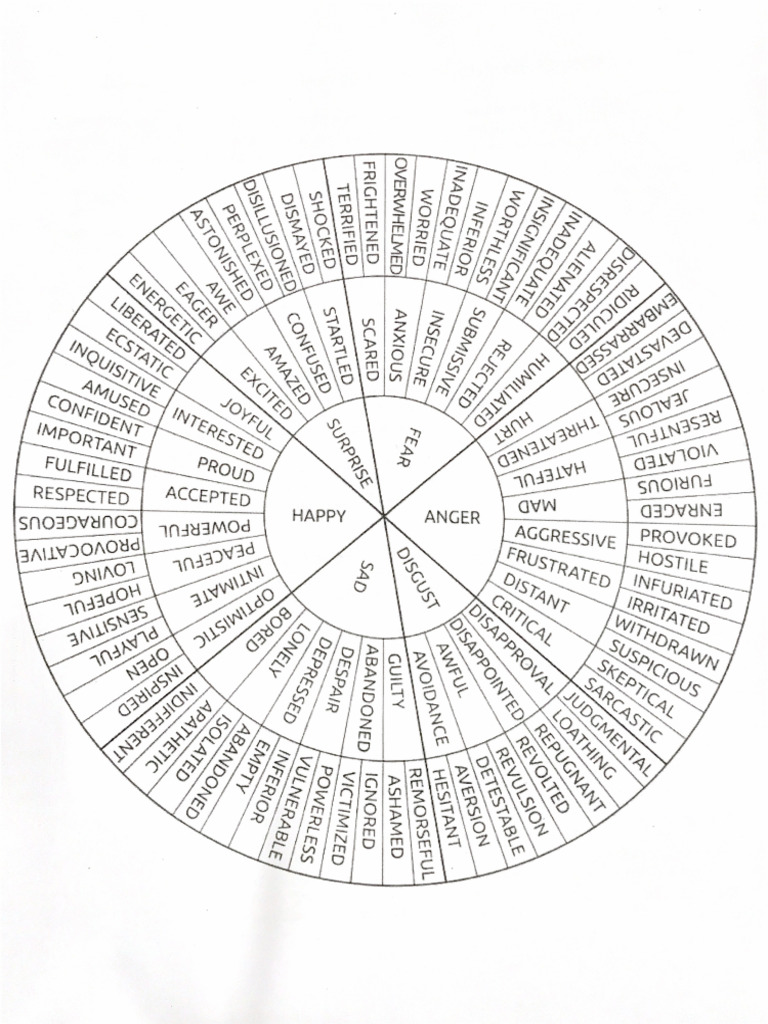 emotions wheel | PDF