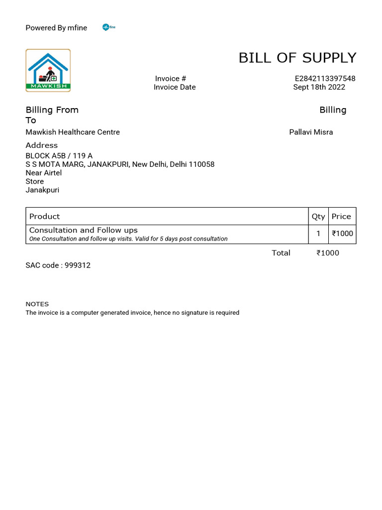 Invoice 18 Sept | PDF