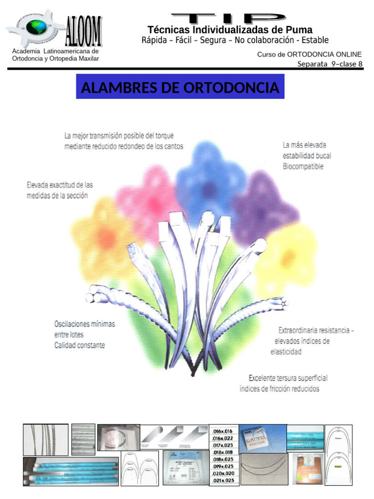 Alambres de Ortodoncia: Tipos y Propiedades | PDF | Deformación ...