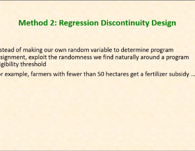 Regression Discontinuity Design | PDF