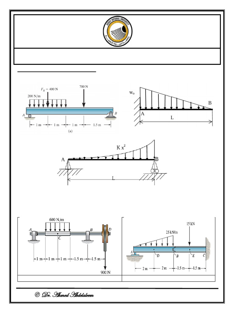 01-1 Stress Analysis Sheet-01 | PDF | Stress (Mechanics) | Beam (Structure)