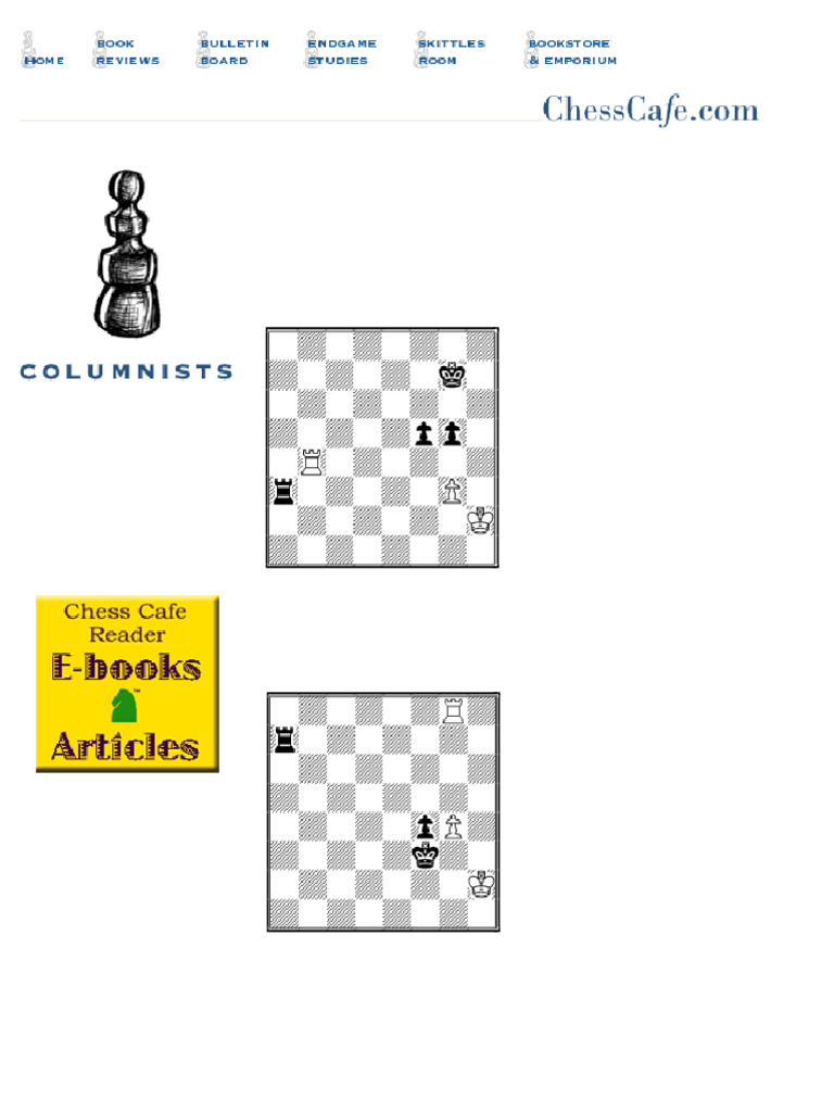 Endings 08 - Recent Rook Endings | PDF | Chess Openings | Chess