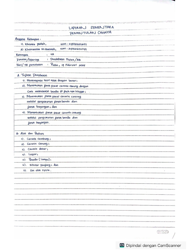 Lapsem Pemantulan Cahaya | PDF