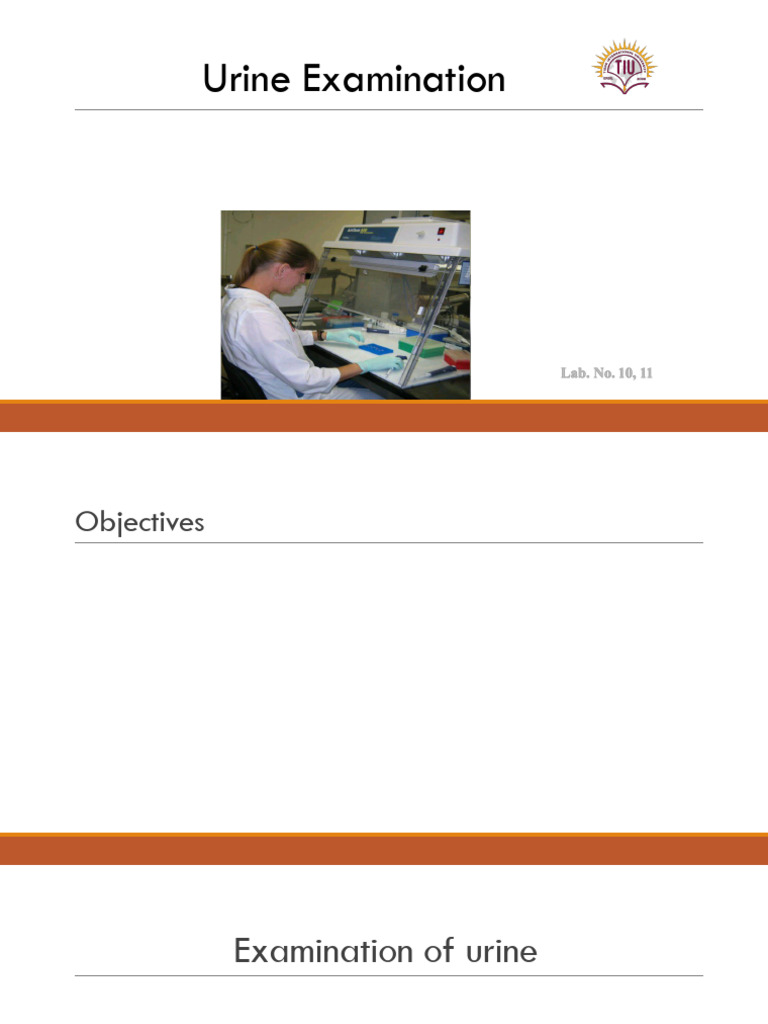Lab-10-11-Urine-examination | PDF | Urine | Urinary Tract Infection