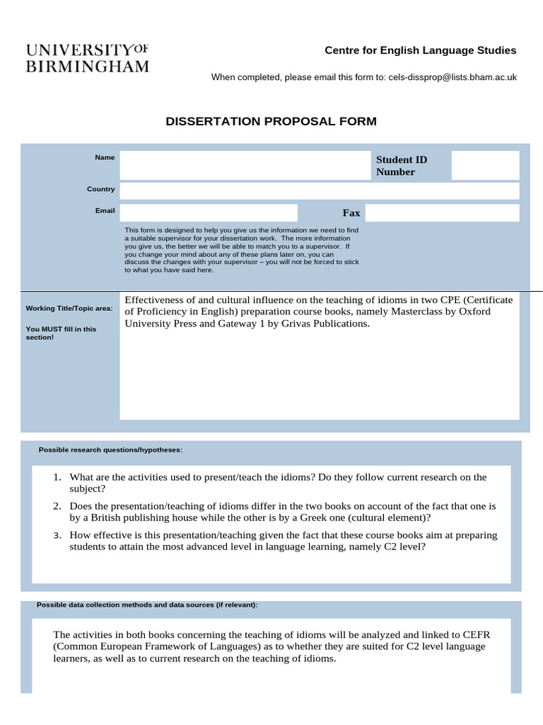 Eg Dissertation Proposal 1 | PDF | Cognition | Cognitive Science