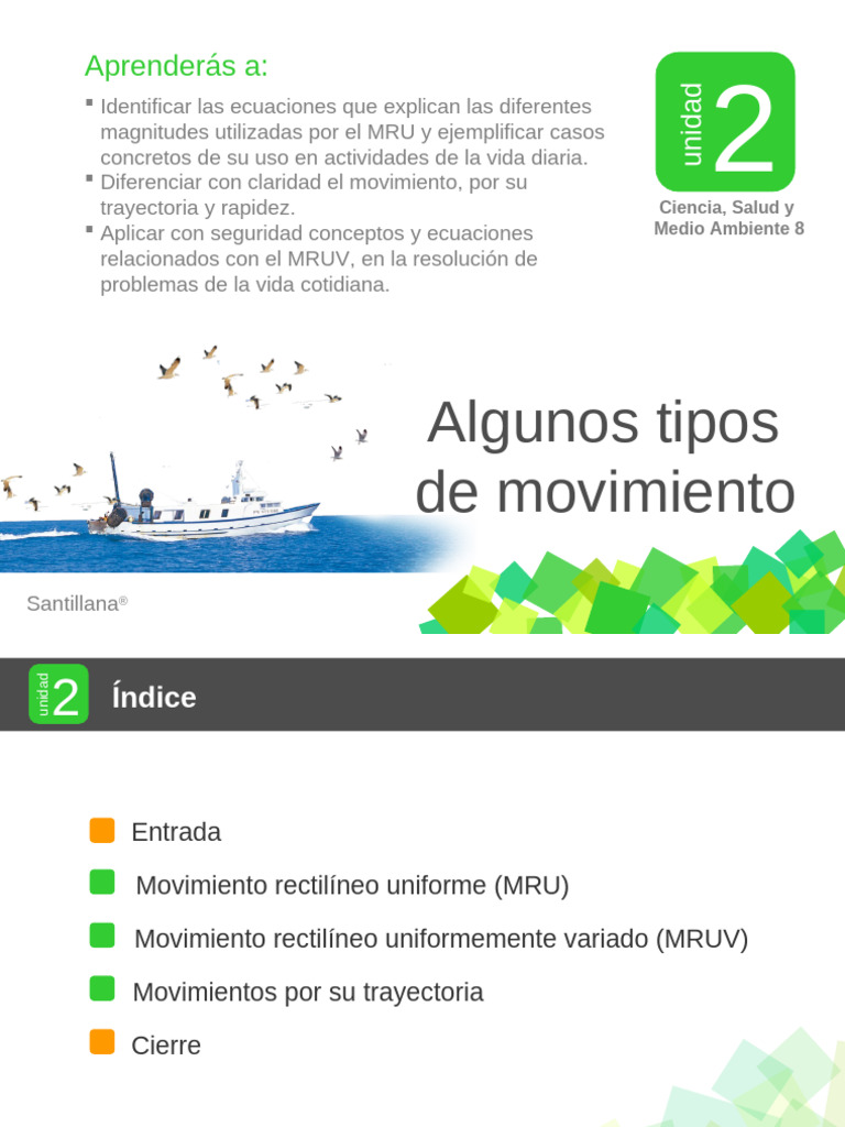 2 Algunos Tipos de Movimiento | PDF | Aceleración | Velocidad