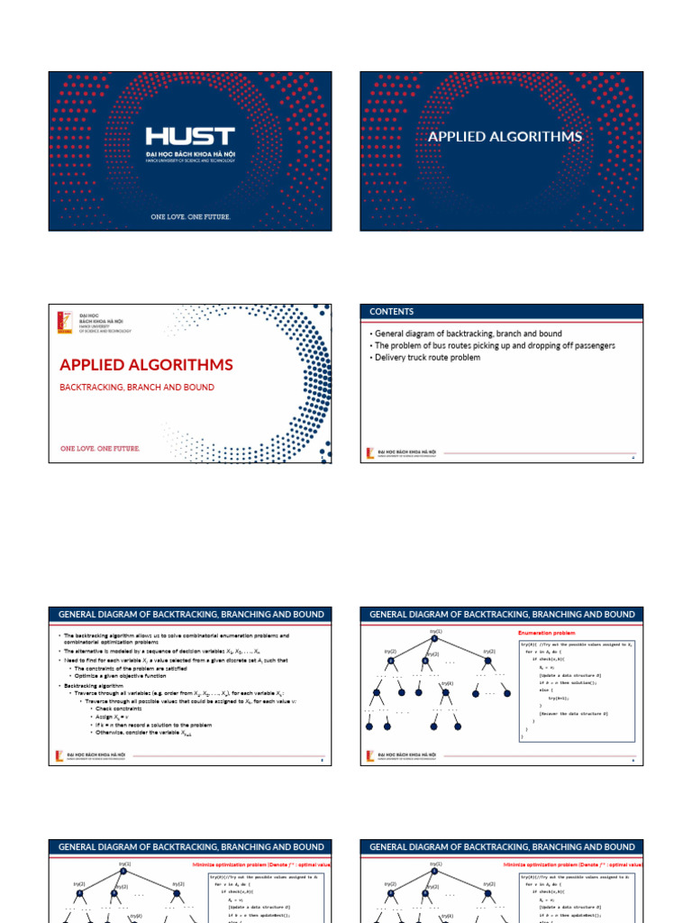 Week5 Chap3 Recursion Branch and Bound CVRP | PDF | Computer Science | Mathematical Analysis