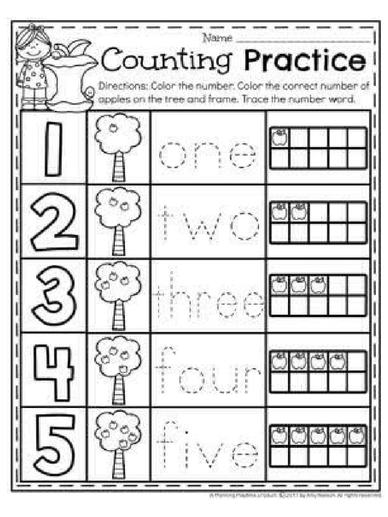 5 Years Old Worksheet | PDF