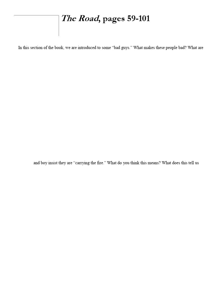 The Road Tasks PP 59-101 | PDF