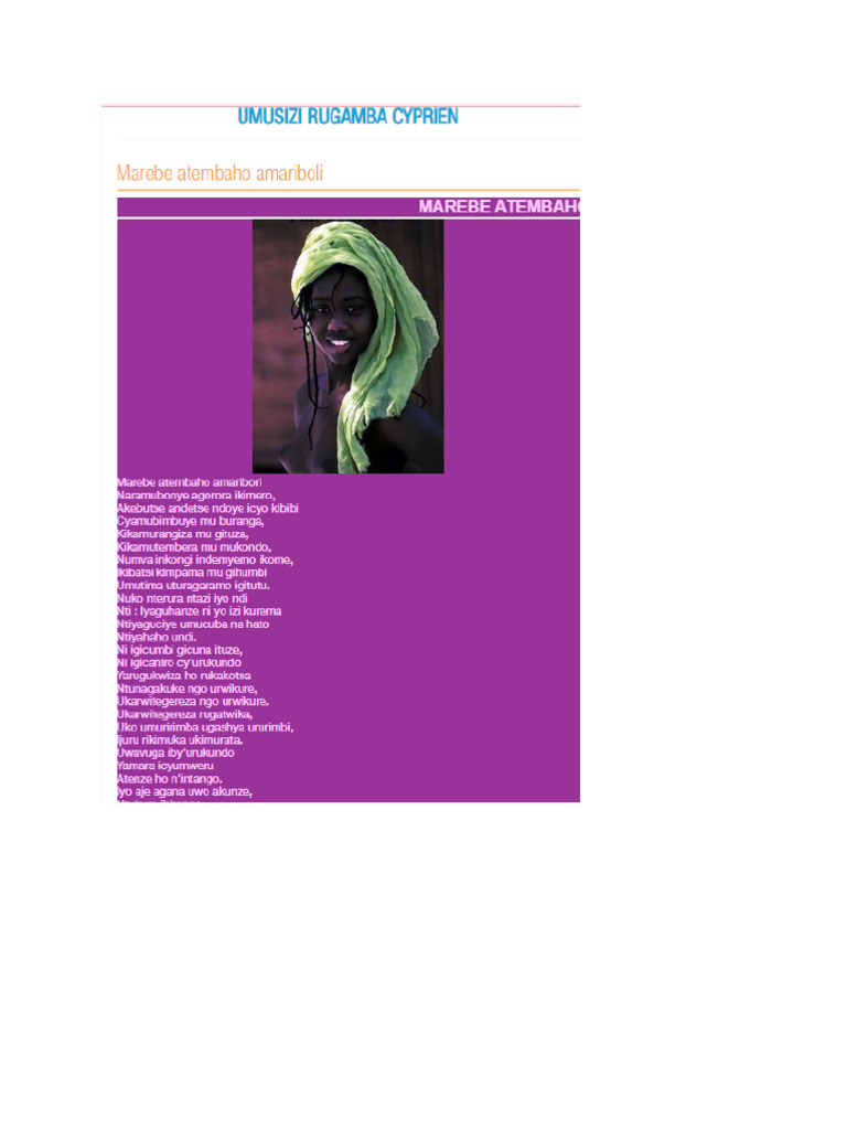 Marebe Atembaho Amaribori | PDF