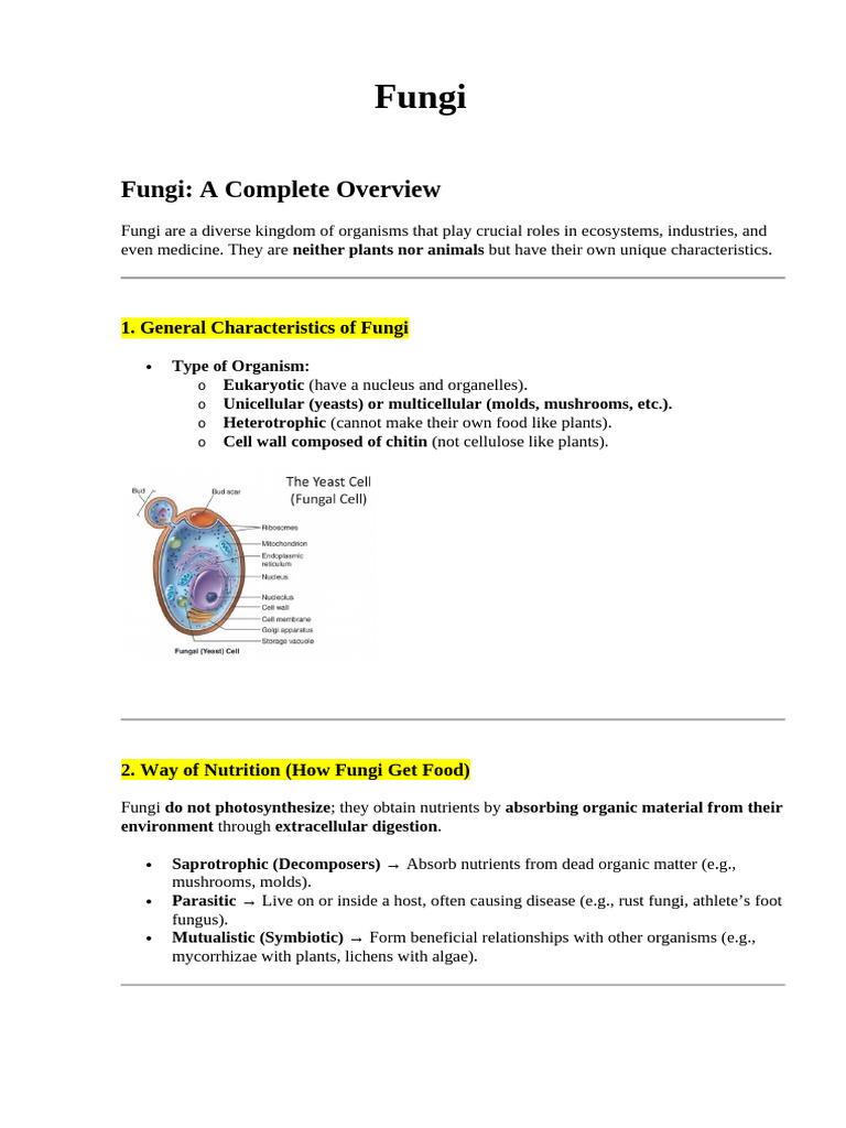 Fungi | PDF | Fungus | Plants