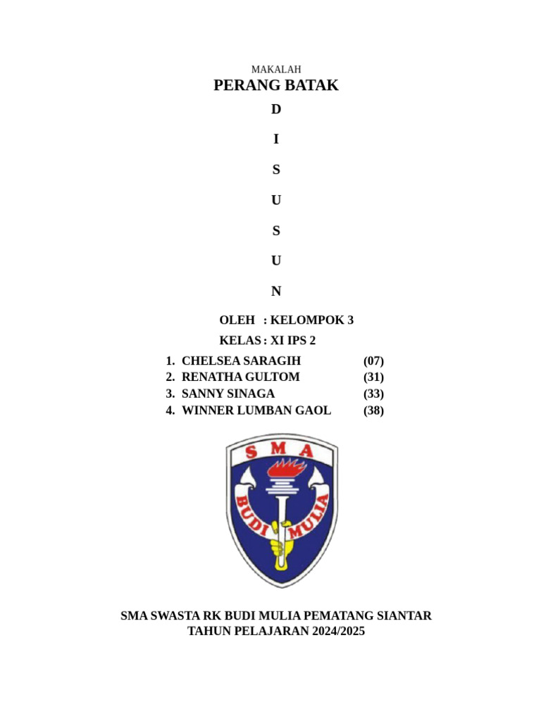 Perang Batak Pt2-1 | PDF