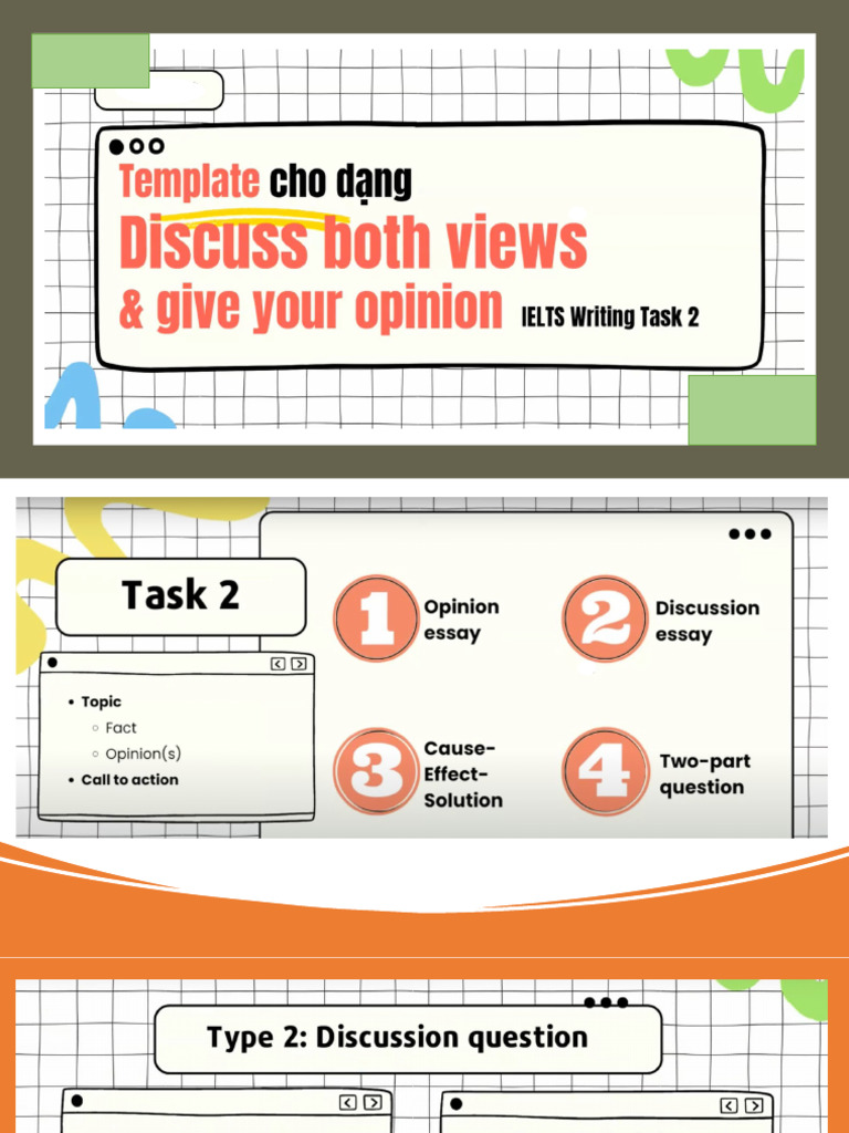 Templates Dạng Discuss Both Views and Give Your Opinion Trong IELTS ...