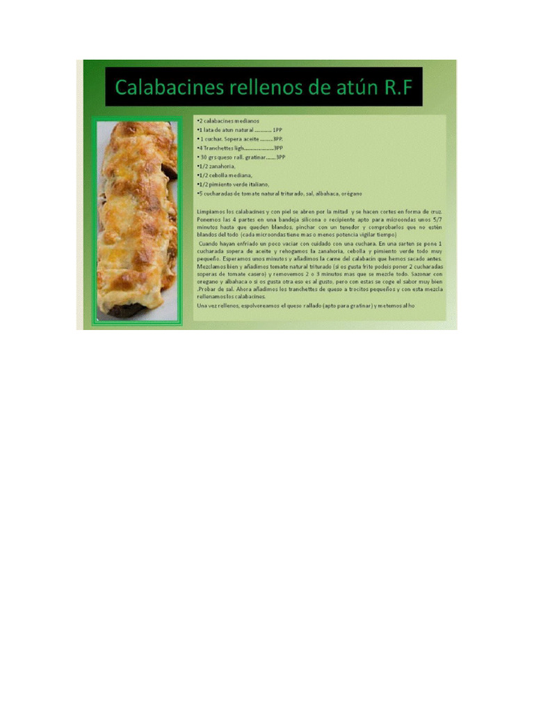 calabacines rellenos | PDF
