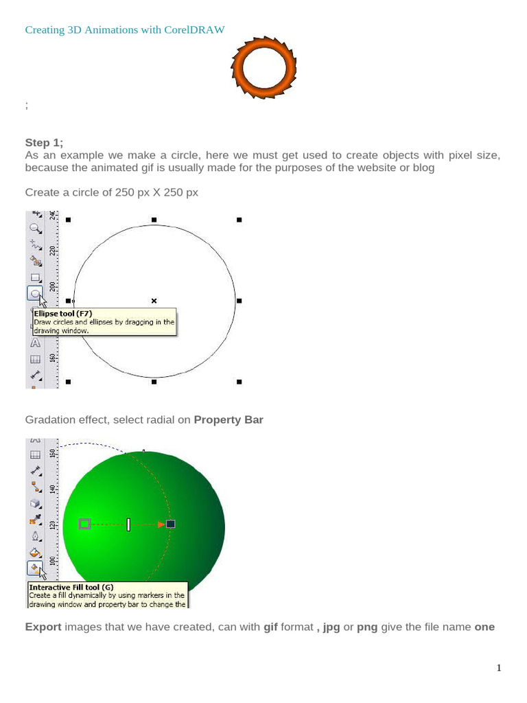 Creating 3D Animations With CorelDRAW | PDF | Pixel | Computer Graphics