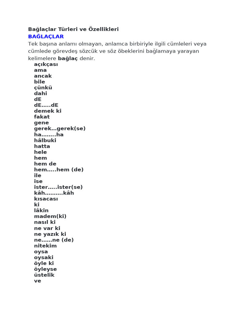 Baglac Ve Unlem Mc4L | PDF