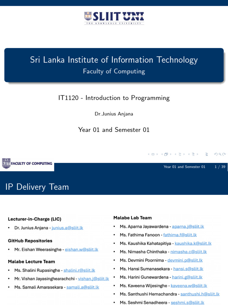 2024 Oct IP Lecture 01 Latex (2) | PDF | Java (Programming Language) | Computer Programming
