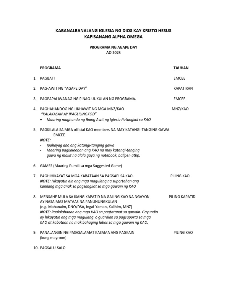 AO-Month-Agape-Day-Program | PDF