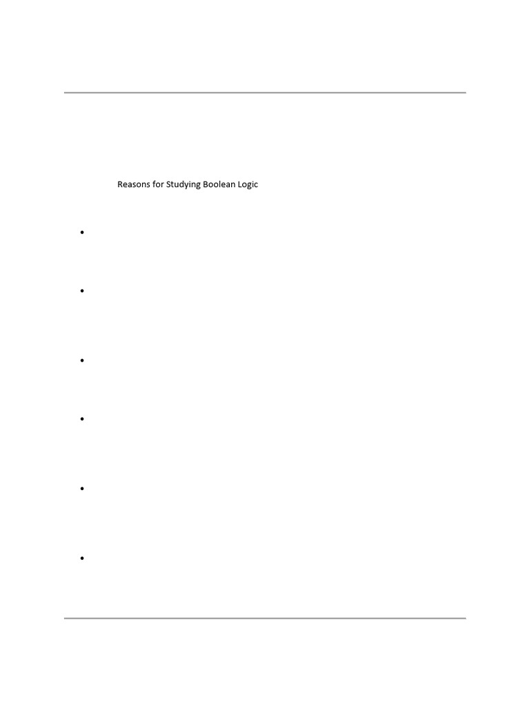 Boolean Logic and Logic Gates Notes | PDF | Logic Gate | Boolean Algebra