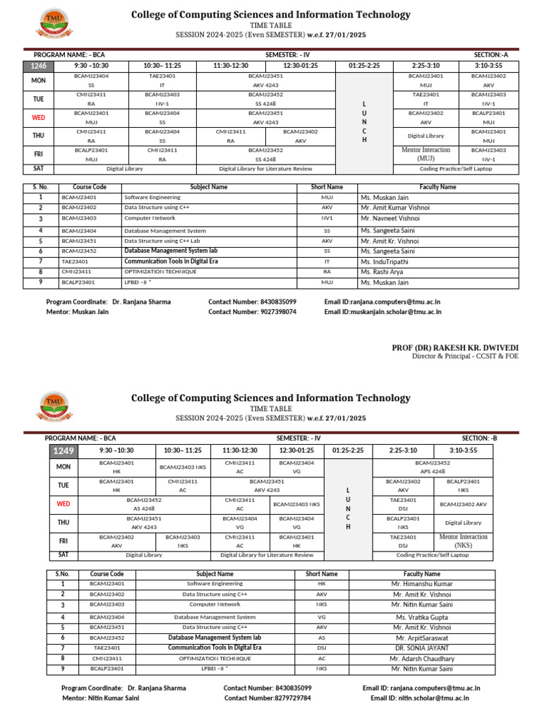 BCA = 4th Sem (24-25) Even-3 | PDF | Information Retrieval | Data