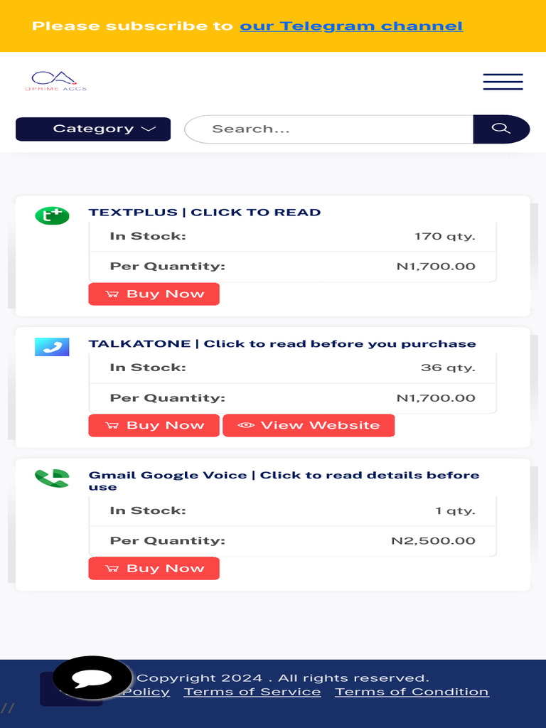 OprimeAccs - TEXTING NUMBERS | PDF