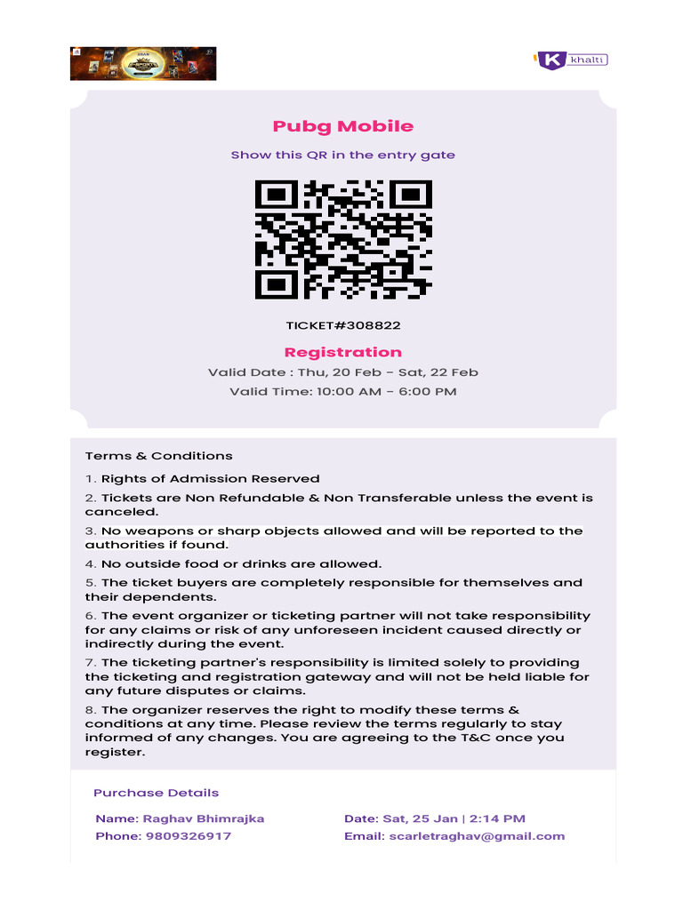 Pubg Mobile - UE25DRLTNKGK - TI254NWV8DT21737795837162 | PDF