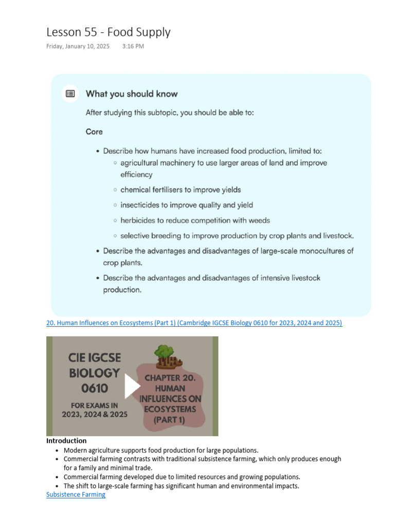 Human Impacts on Ecosystems Explained | PDF | Agriculture | Intensive ...