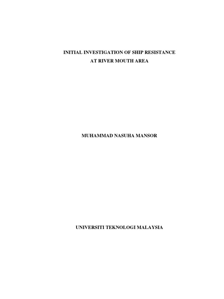 Resistance Calculation | PDF | Boundary Layer | Laminar Flow