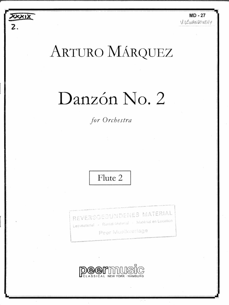 02 MARQUEZ Danzon N°2 Fl2-Pic | PDF