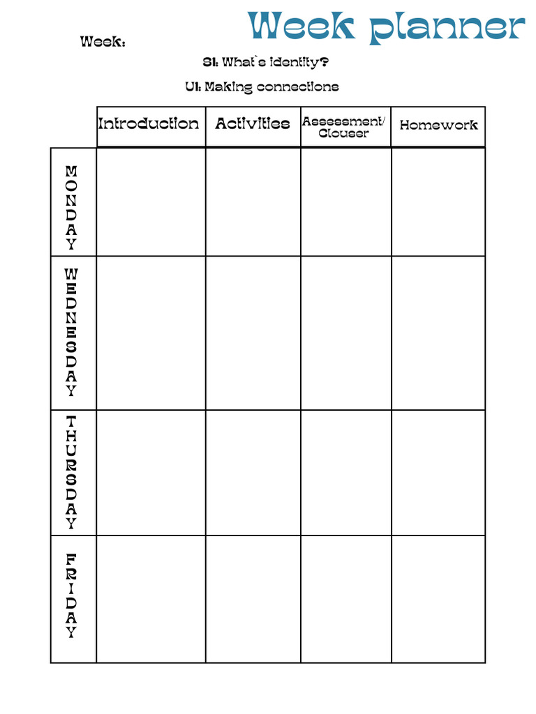 PLANNER ESL 1 (1) | PDF