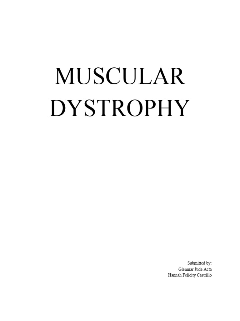 Muscular Dystrophy | PDF | Muscular Dystrophy | Skeletal Muscle