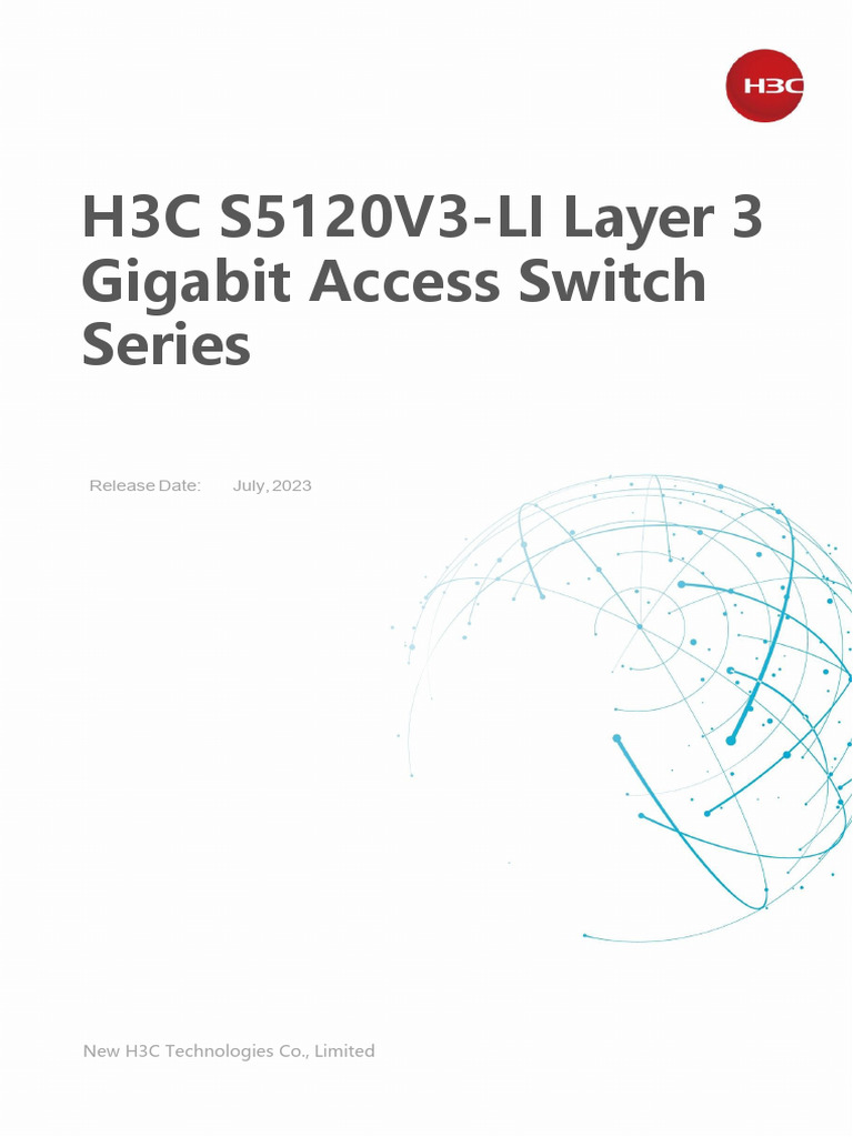 H3C S5120V3-LI Series Network Access Switch Datasheet | PDF | Network Switch | Computer Network