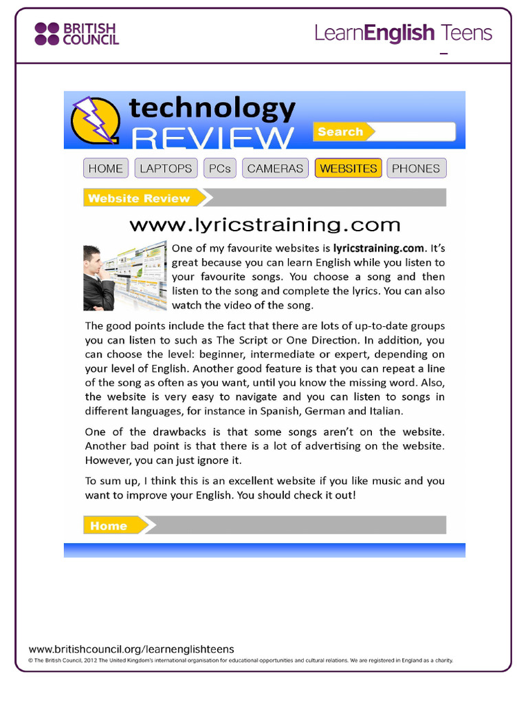 A Website Review - Review | PDF