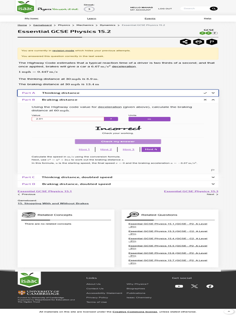 Essential GCSE Physics 15.2 — Isaac Physics 2 | PDF | Physics