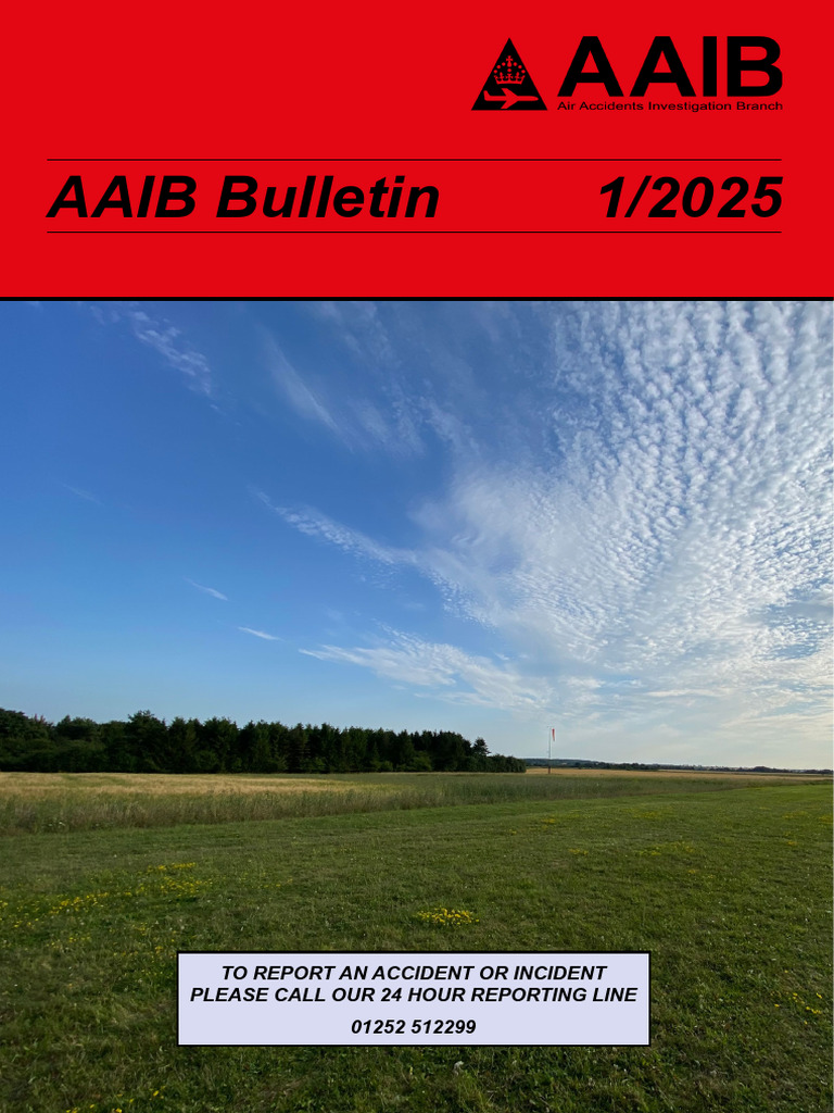 AAIB_Bulletin_1-2025 | PDF | Corrosion | Bearing (Mechanical)