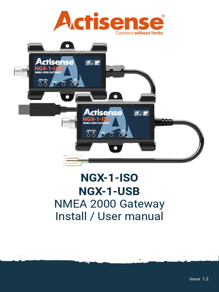 NGX-1 NMEA 2000 Gateway Manual | PDF | Usb | Electromagnetic Interference